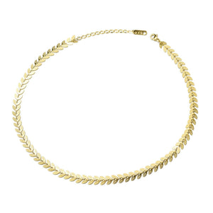 Rashin Fishbone Chain Choker Necklace