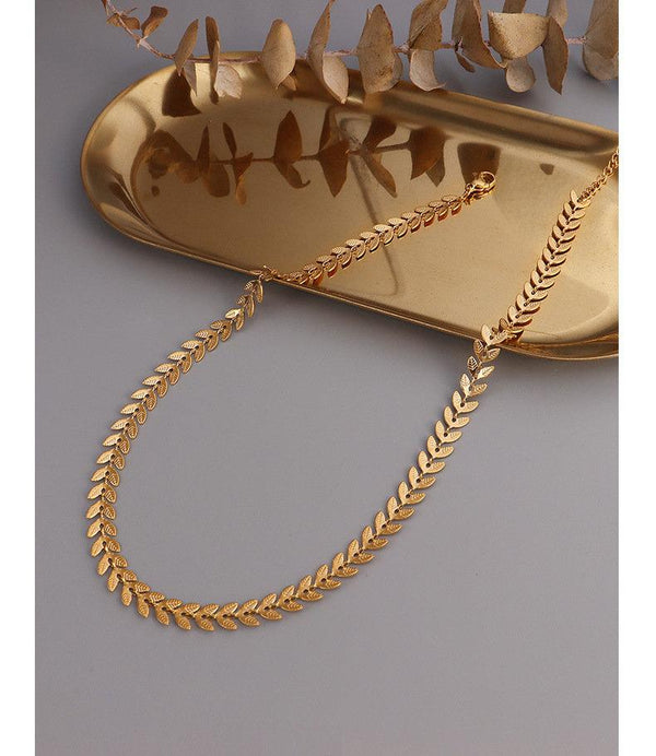 Rashin Fishbone Chain Choker Necklace